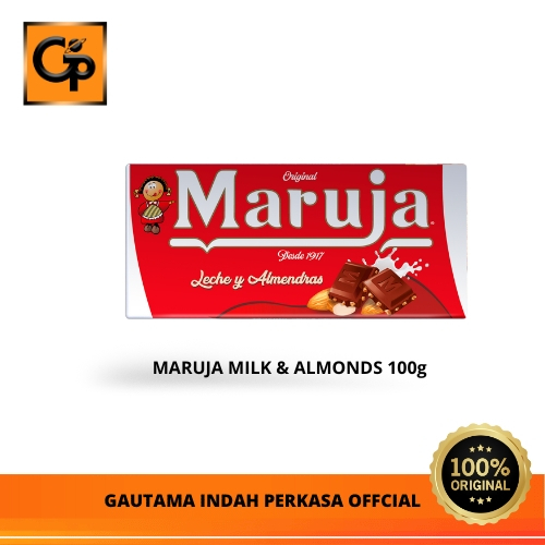 Jual MARUJA CHOCOLATE MILK & ALMONDS 100 G | Shopee Indonesia