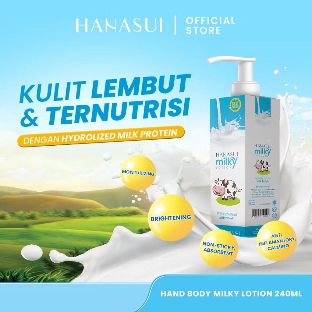 Jual Hanasui Hand Body Lotion Milky | Shopee Indonesia