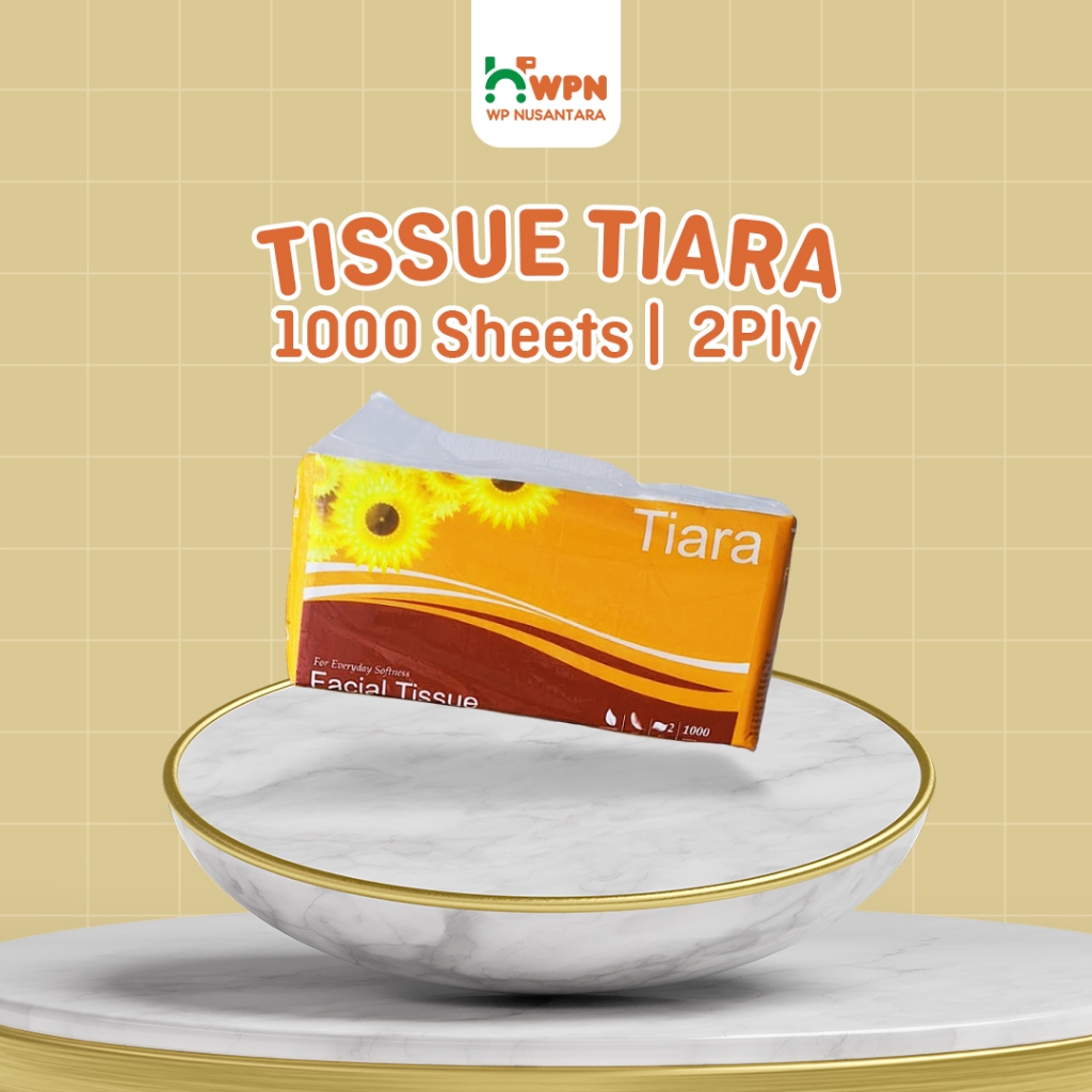Jual TISSUE TIARA - Facial Tissue 1000 Sheets 2ply | Shopee Indonesia