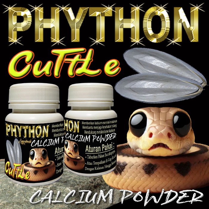 Jual PHYTON CUTTLE BUBUK TULANG SOTONG KALSIUM ALAMI VITAMIN REPTILE ...