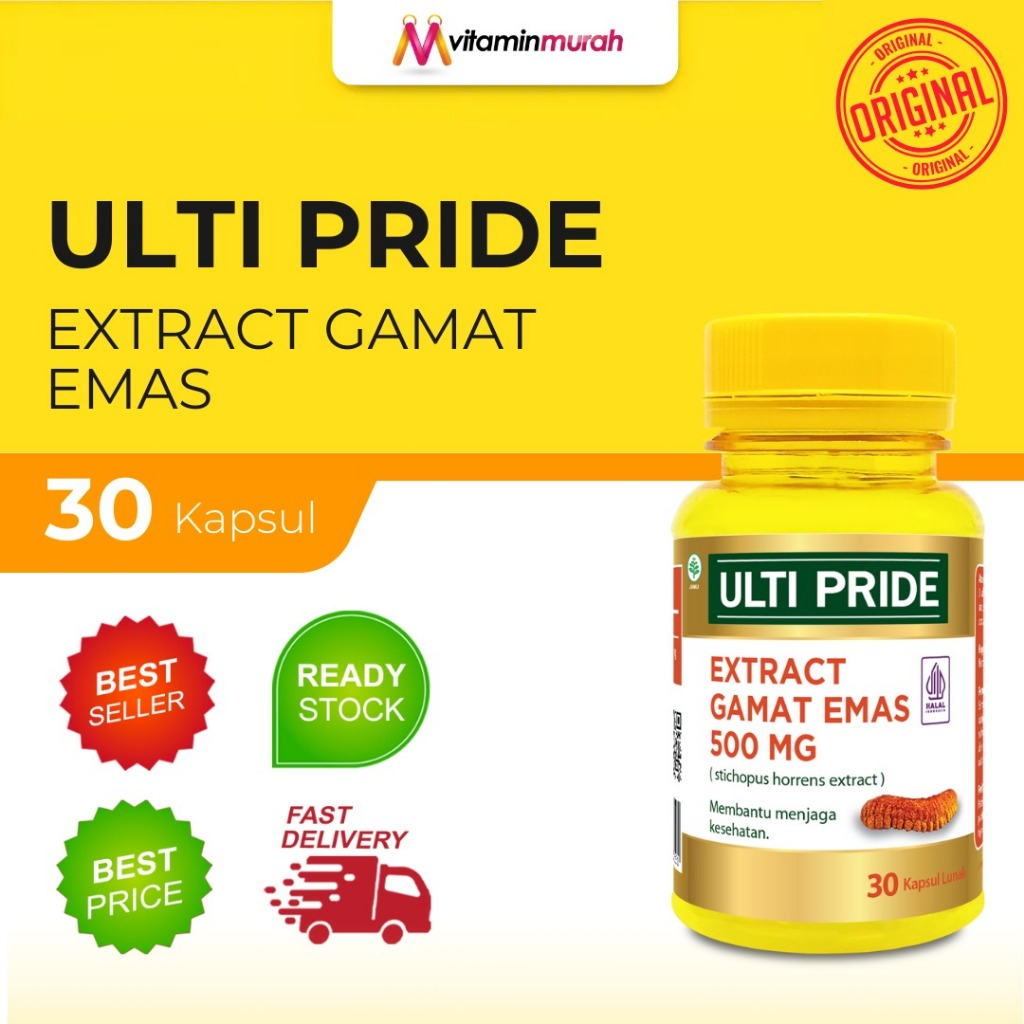 Jual ULTI PRIDE GAMAT EMAS 500mg ISI 30 KAPSUL LUNAK - SUPLEMEN ...