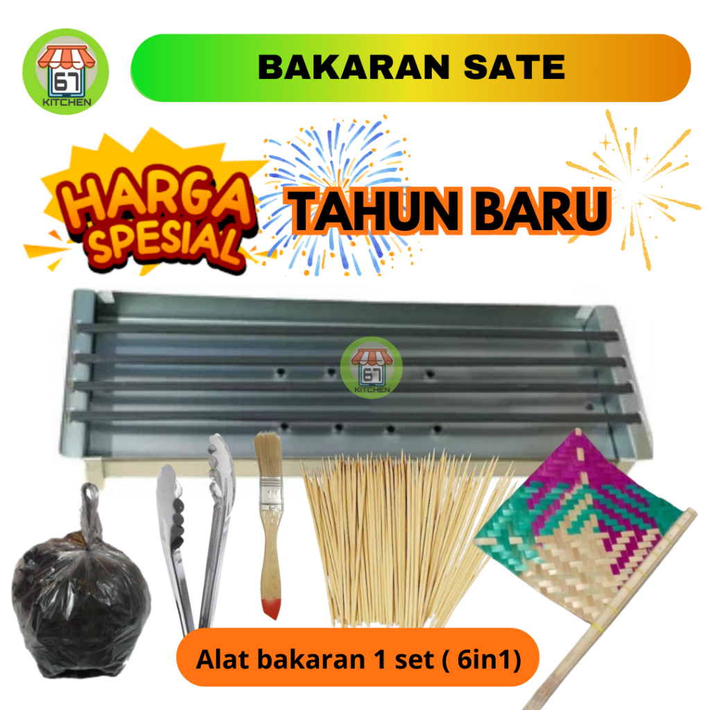 Jual Bakaran Sate + Capitan Stainless + Kipas Free Arang Paket Lengkap ...