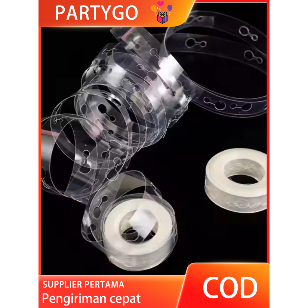 Jual Klip Balon Rantai Chain Strip Pengait Balon 5 Meter Dekorasi Balon ...