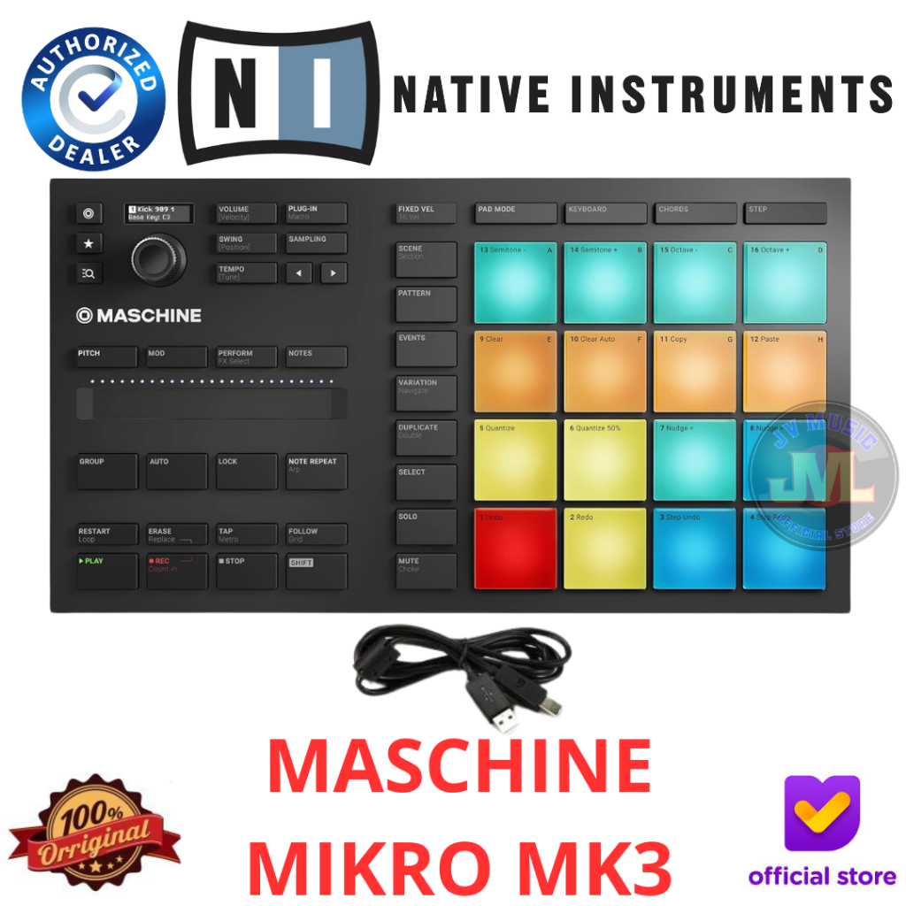 Jual Native Instruments Maschine Mikro MK3 Production & Performance System | Shopee Indonesia
