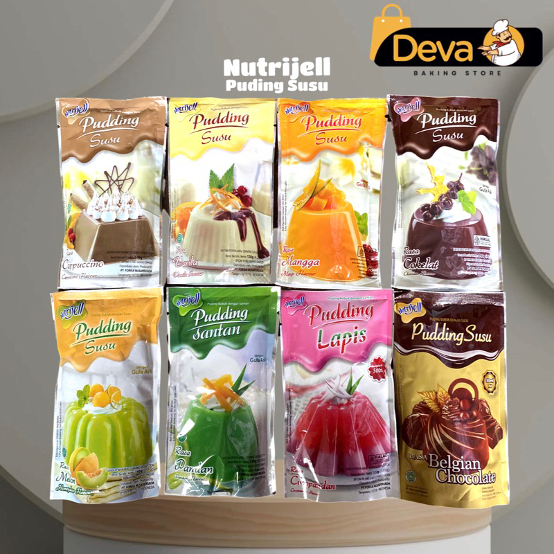 Jual Nutrijell Puding Susu 120gr | Shopee Indonesia