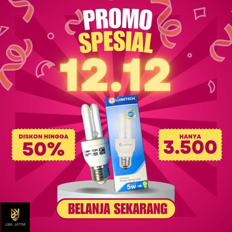 Jual LAMPU LED 2U LUMITECH 5W WARM WHITE | Shopee Indonesia