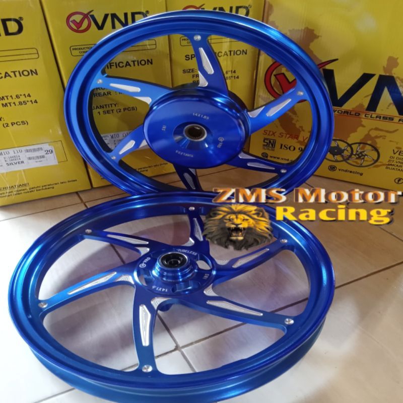 Jual VELG RACING VND SIX STAR GEN 2 1.60x14&1.85x14 MIO SPORTY MIO LAMA,MIO SMILE,MIO J MIO M3 ...