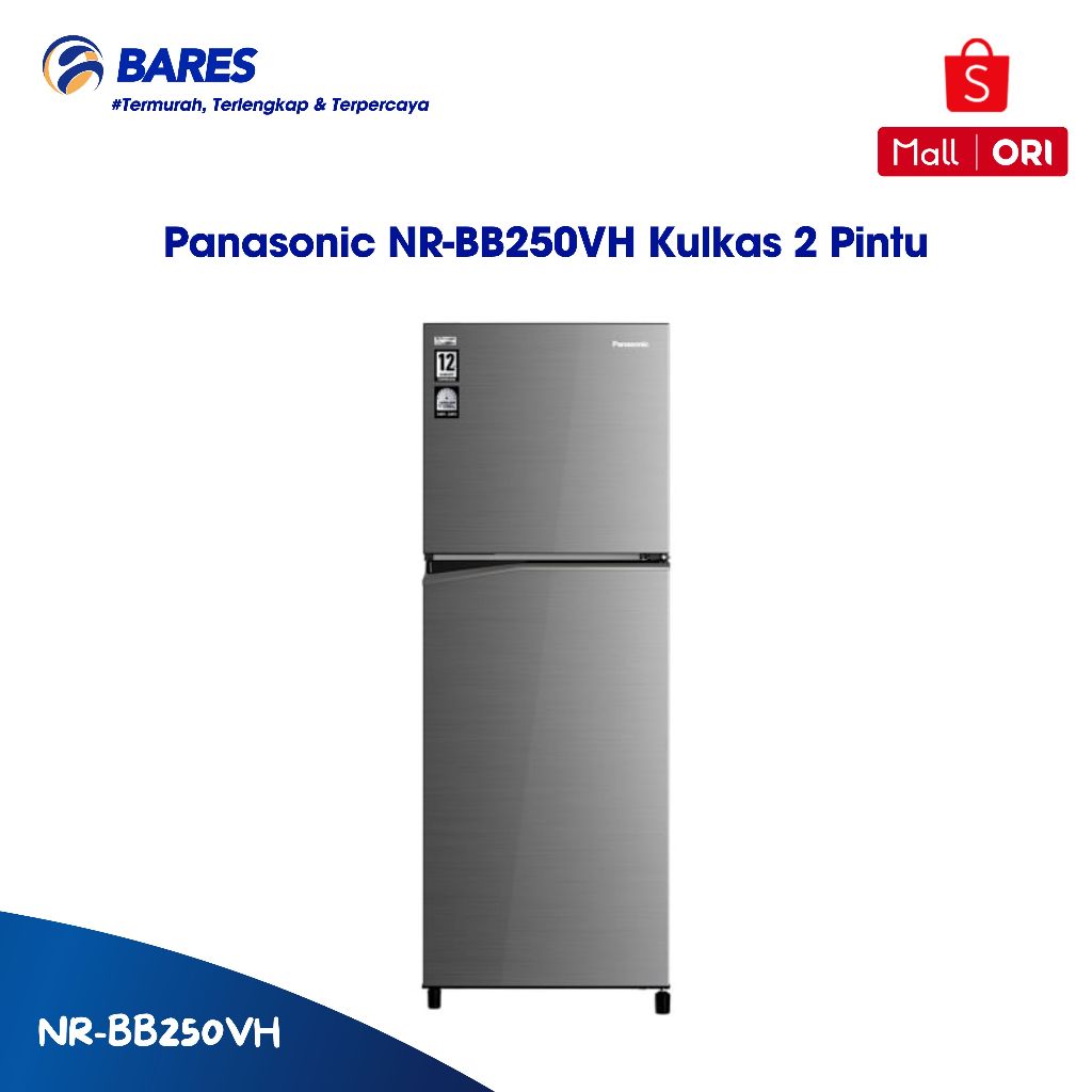 Jual Panasonic NR-BB250VH Kulkas 2 Pintu Kapasitas 246 Liter | Shopee Indonesia