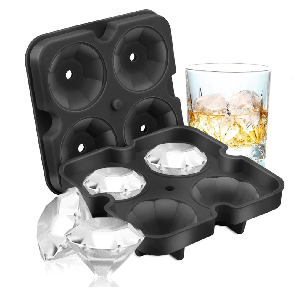 Jual Ice Mold DIAMOND Tray 4 Grid | Cetakan Es Batu Berlian Ice Maker ...