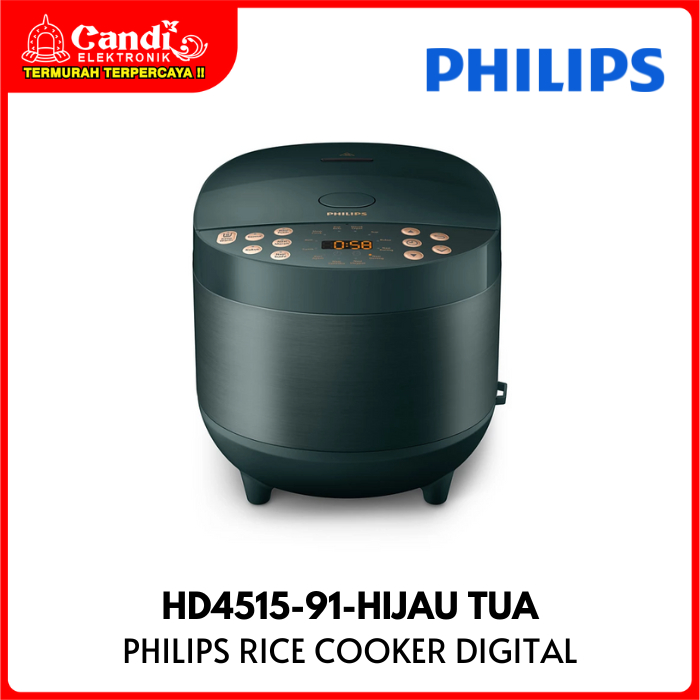 Jual PHILIPS Magicom Rice Cooker Digital 1,8 Liter HD4515-91-HIJAU TUA ...