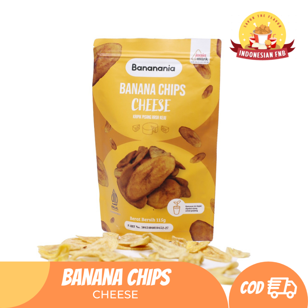 Jual Bananania Banana Chips Rasa Cheese Renyah dan Gurih Keripik Pisang ...