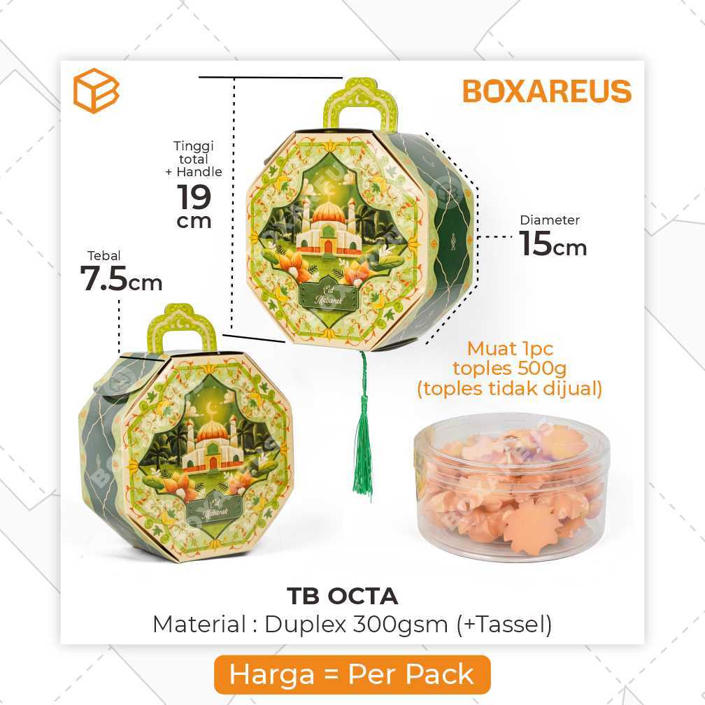 Jual Box Lebaran Packaging Toples Bulat Gift Dus Hampers Idul Fitri ...