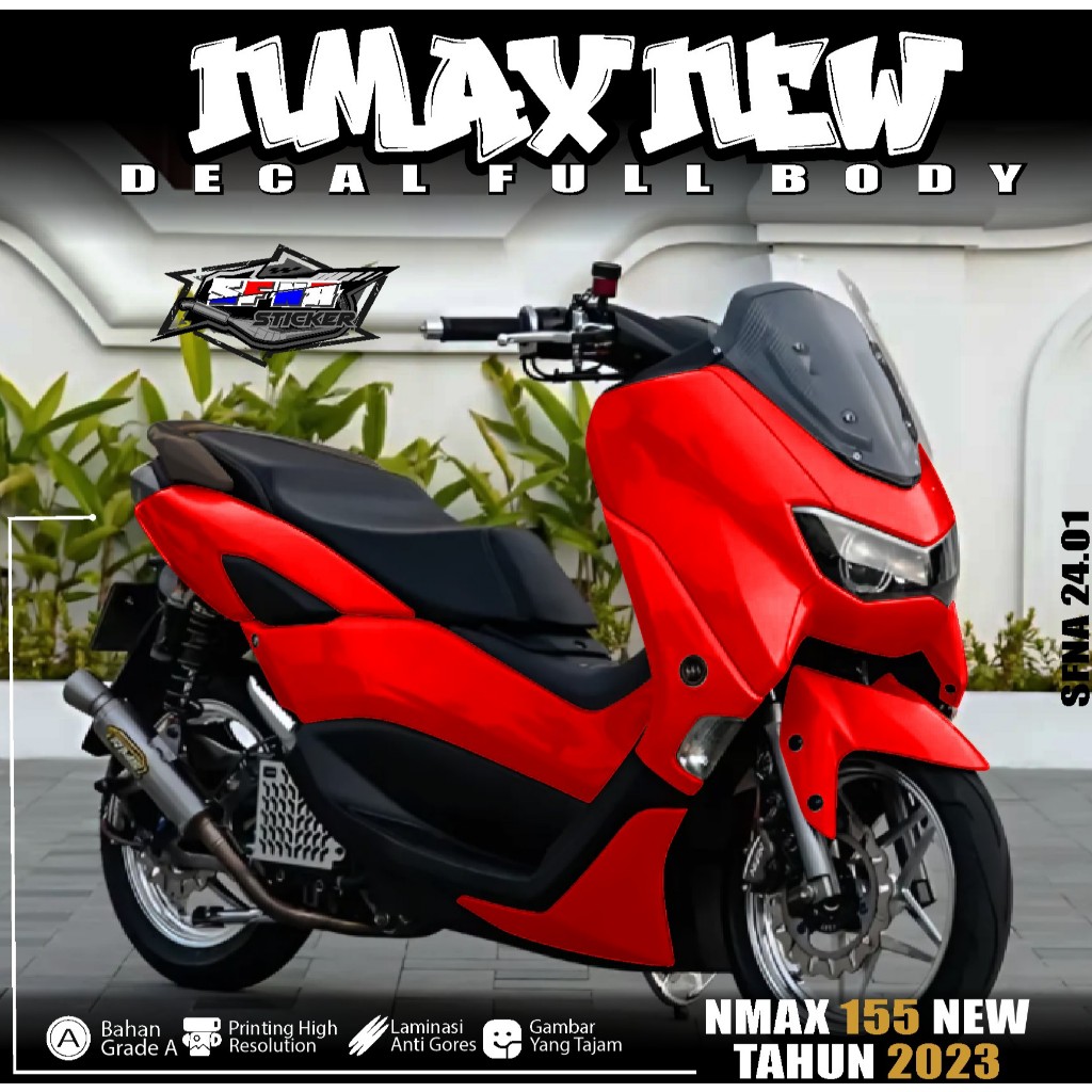 Jual Decal Sticker NMAX NEW Full Body Terbaru 2023 Gradasi - Stiker ...