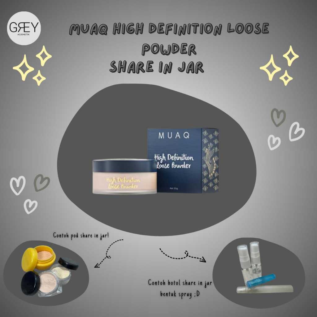 Jual MUAQ HIGH DEFINITION LOOSE POWDER | Shopee Indonesia