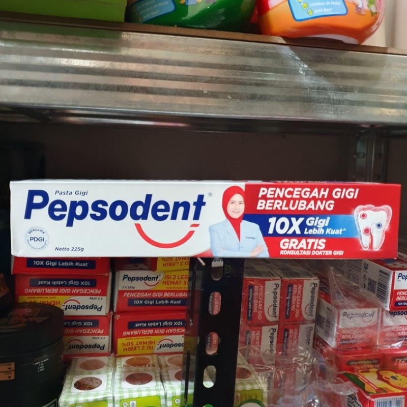 Jual Pepsodent pasta gigi merah putih 225g | Shopee Indonesia