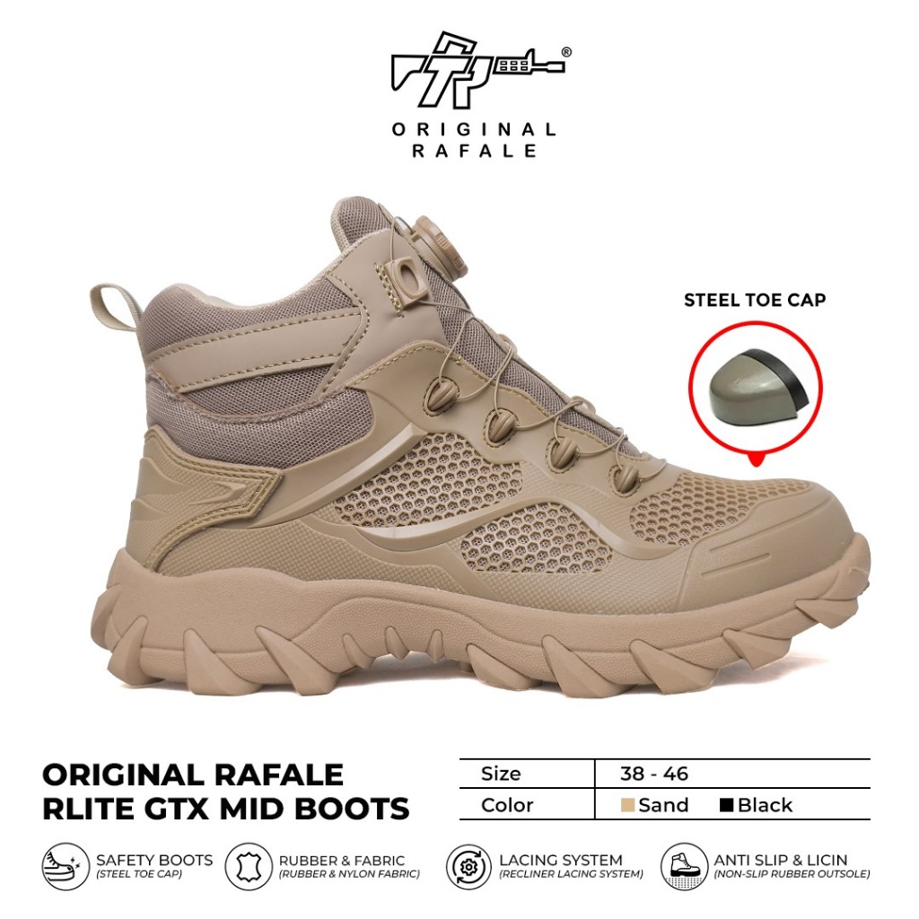 Jual Sepatu Rafale Rlite GTX Mid Boots Safety - Sepatu PDL PDH Safety ...