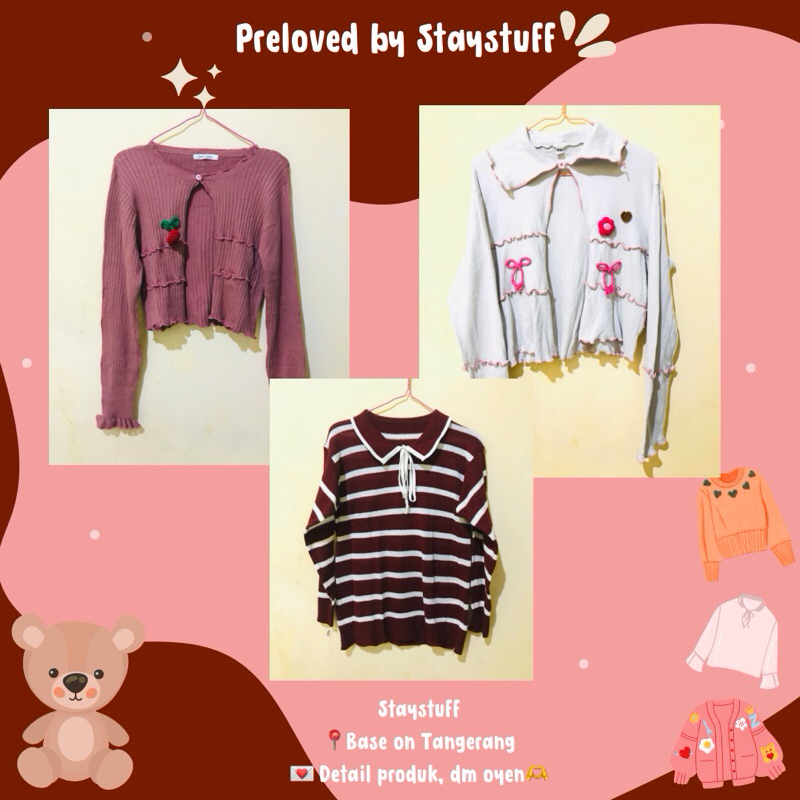 Jual PRELOVED KNIT PREMIUM (CARDI REWORK, SWEATER) | Shopee Indonesia