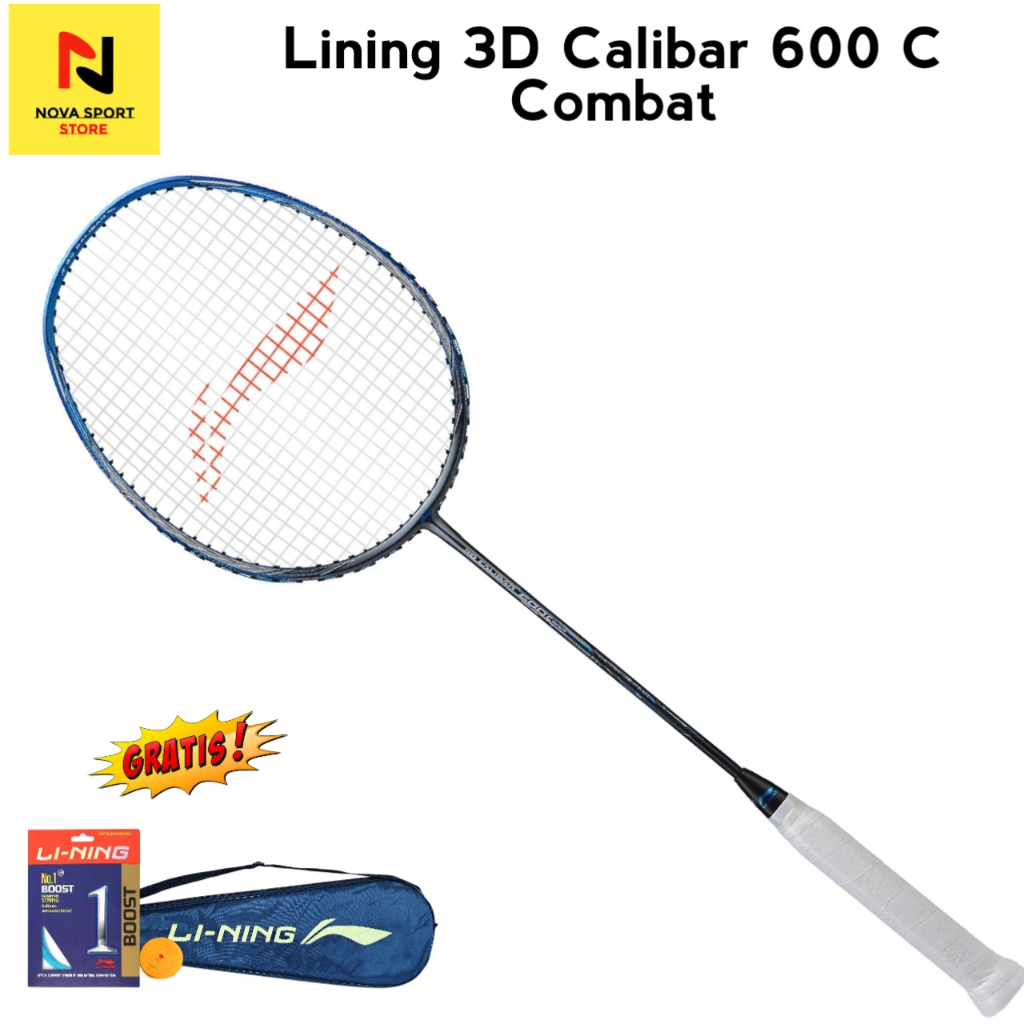 Jual Lining Raket Badminton 3D Calibar 600 Combat | Shopee Indonesia