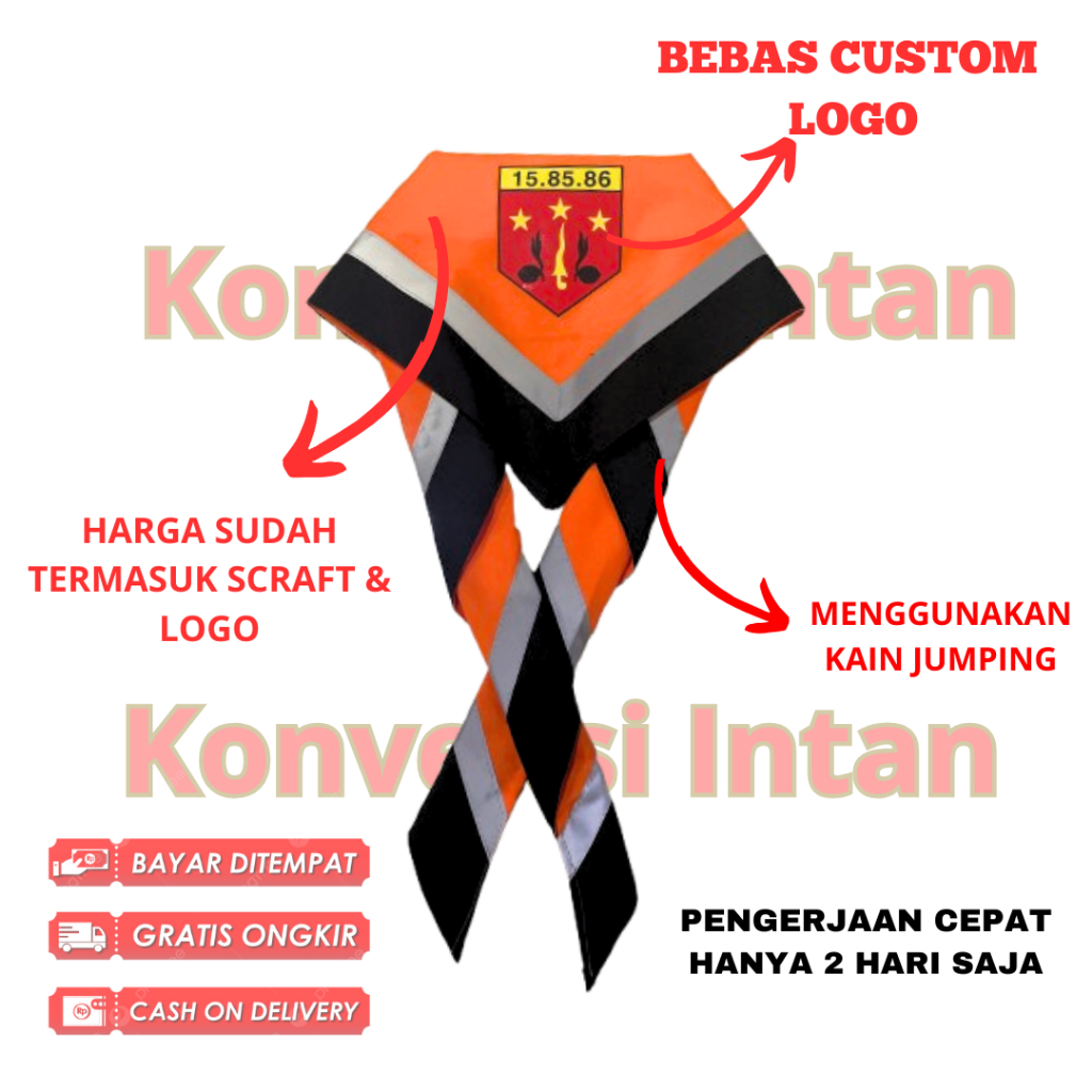 Jual Scraft Pramuka Menyala | Scraf Syal Pramuka Scout Bahan Jumping ...