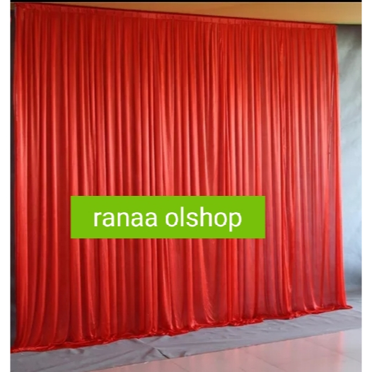 Jual backdrop rempel tinggi 350cm background dekorasi acara pesta ...