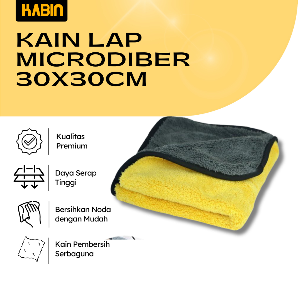 Jual Kain Lap Microfiber Mobil Motor / Kain Lap Microfiber Serbaguna ...