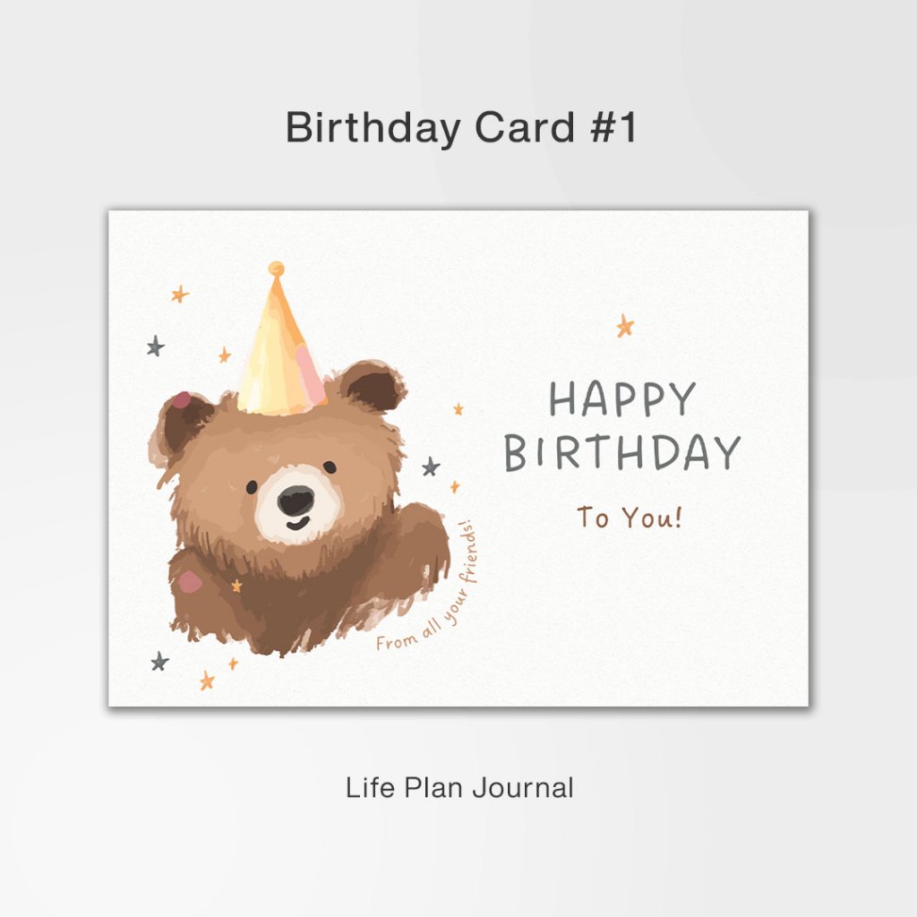 Jual Life Plan Journal - Additional Greeting Card: Birthday Card ...