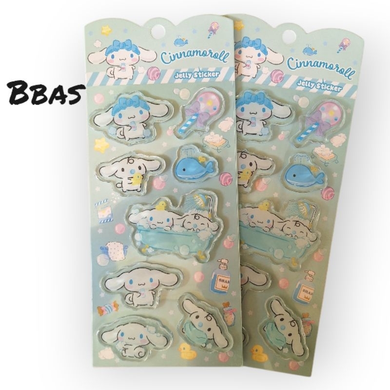 Jual Cinnamoroll Jelly Embossed Stickers 2417-6137 - Adinata / Sticker ...