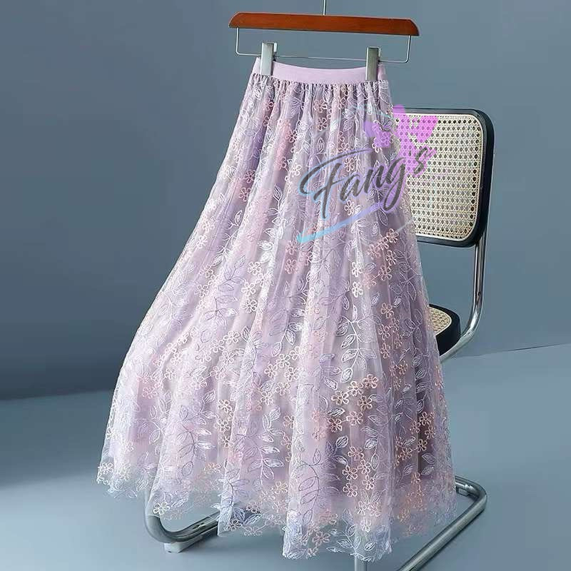 Jual FW R783 Rok Tutu Brokat Panjang Import Premium | Rok Tutu Brokat ...