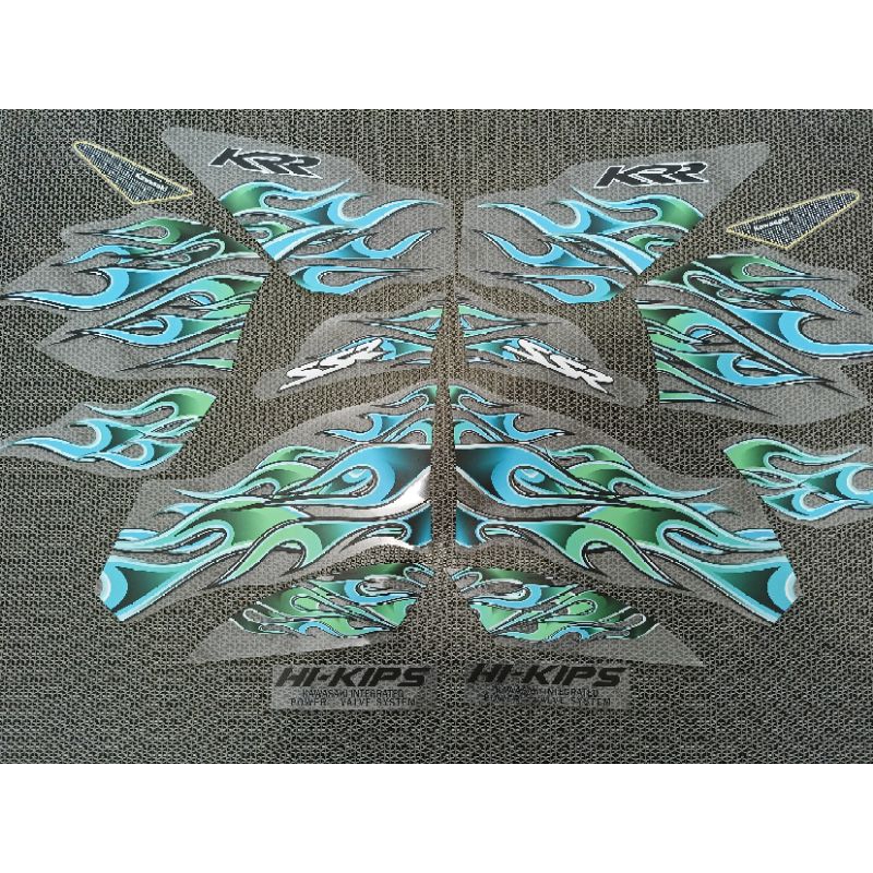 Jual STRIPING STICKER NINJA SSR DESIGN API TERBARU TRANSPARAN COSTUME ...