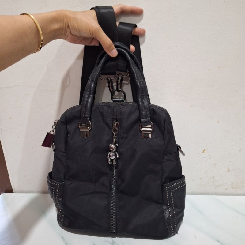 Jual Tas Ransel Nylon Convertible 3 in 1 Sling Ransel Cross Body ...