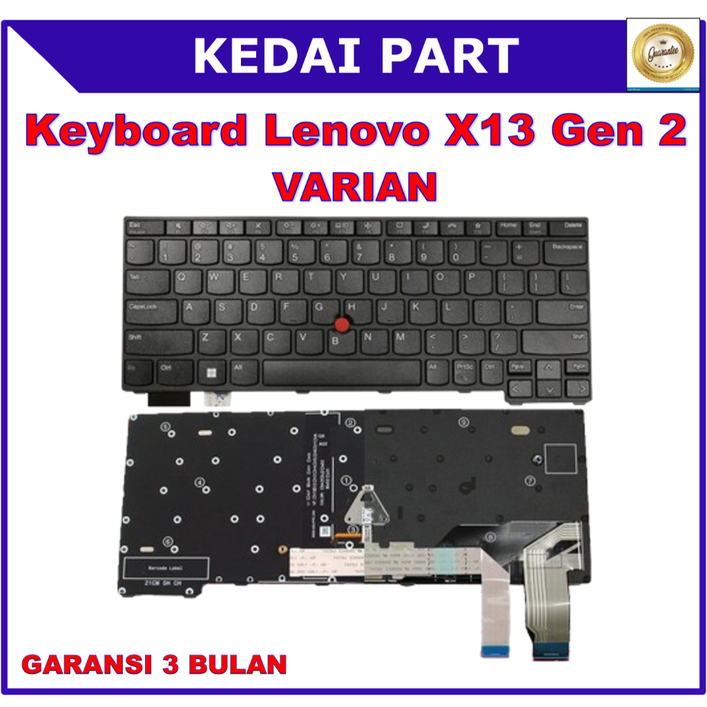 Jual Keyboard Lenovo Thinkpad X13 Gen2 Gen 2 Gen3 Gen 3 L13 Gen3 Gen 3 ...