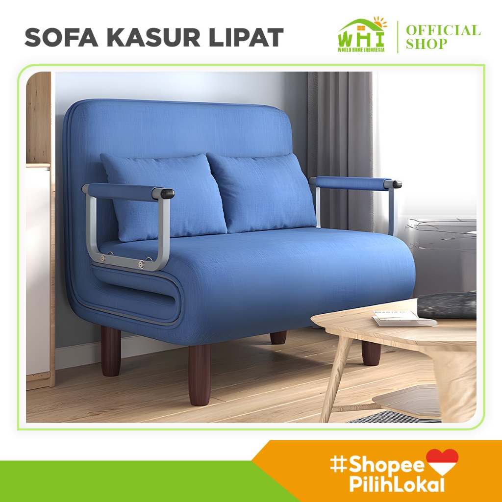 Jual World Home Sofa Bed Lipat 120CM Minimalis Sofa Lipat Tidur Sofa ...