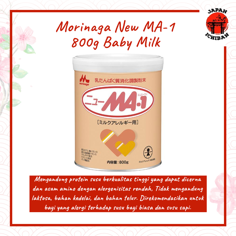 Jual Morinaga New MA-1 Baby Milk 800g - Susu Bayi Alergi Original Japan ...