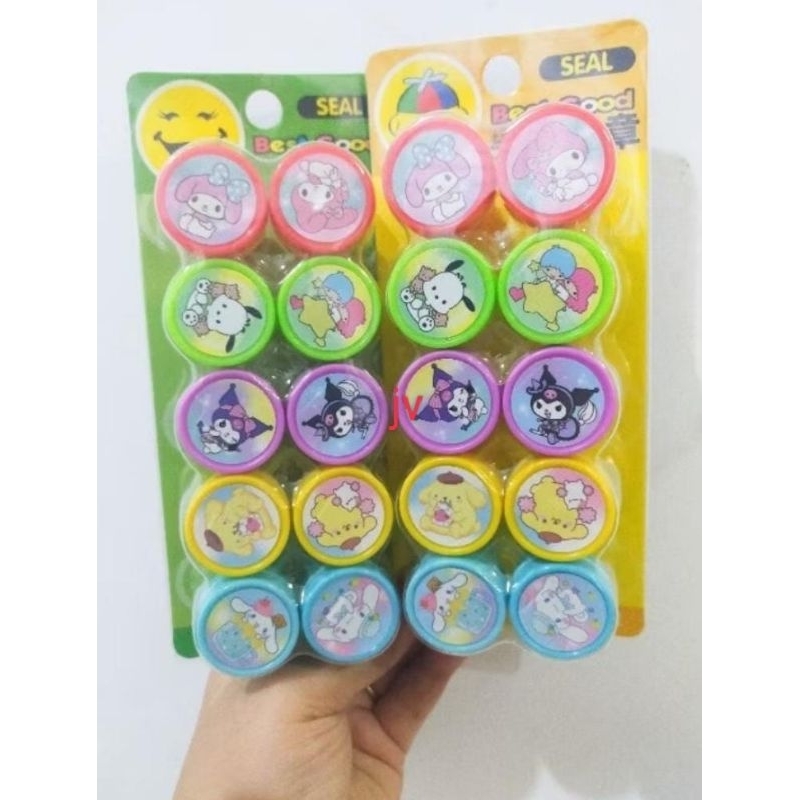 Jual ( ISI 12PCS) STEMPEL ANAK LABUBU SANRIO | Shopee Indonesia