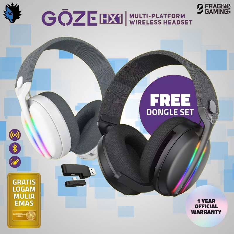 Jual Sades Ryunix Goze HX1 Headset Gaming Wireless Bluetooth | Shopee ...