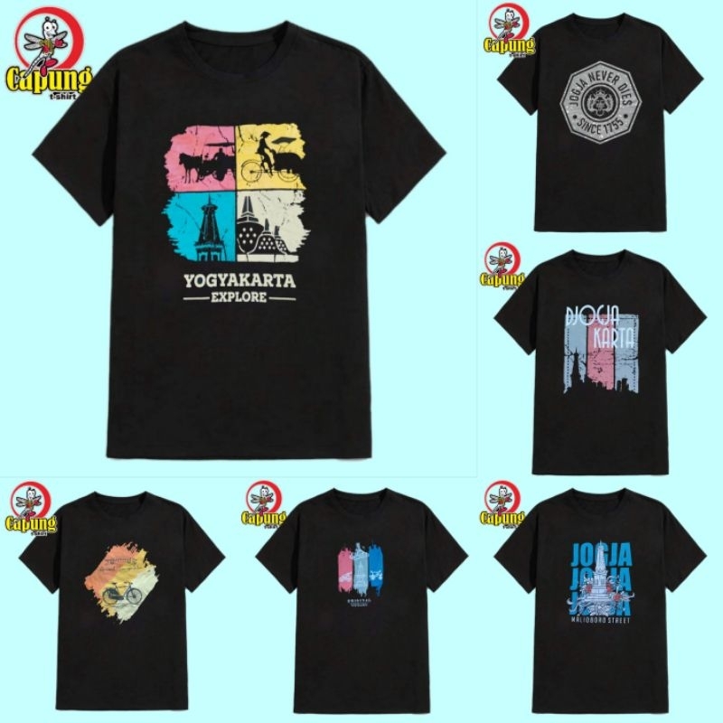 Jual KAOS JOGJA MALIOBORO SABLON ASLI MEREK CAPUNG T-SHIRT KAOS JOGJA SABLON MOTIF CAPUNG PALING ...