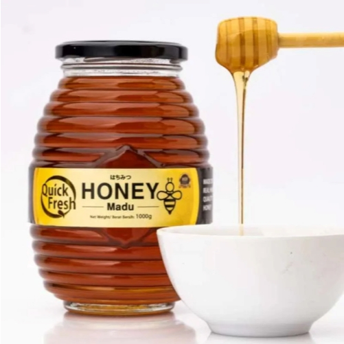 Jual Ready Stok ! Madu 1 kg TOPLES KACA MADU asli Quick Fresh Honey ...