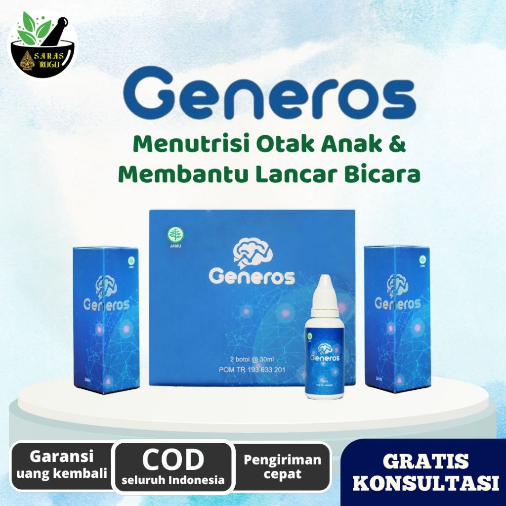 Jual GENEROS Original Multivitamin Otak Anak - 1 Box | Shopee Indonesia