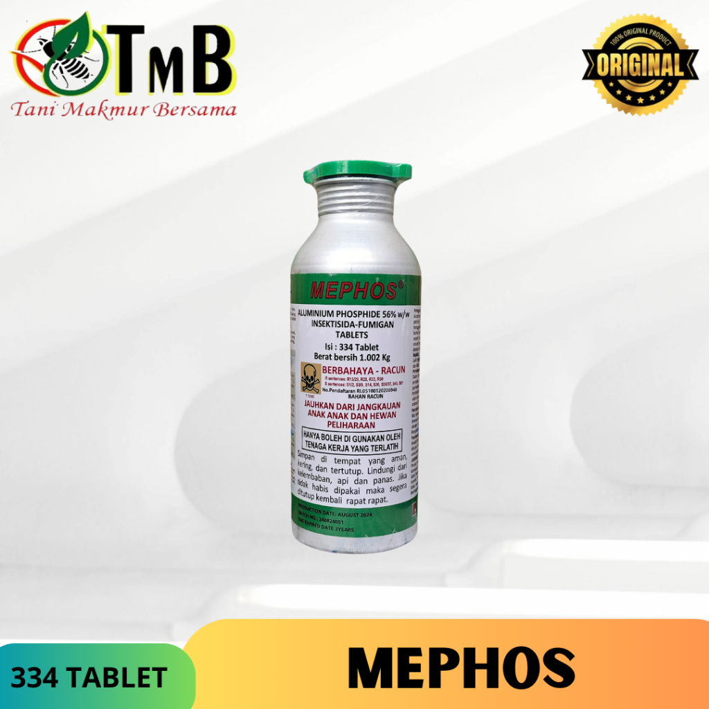 Jual Mephos Aluminium Phosphide 56% w/w Insektisida Obat Pembasmi Hama ...