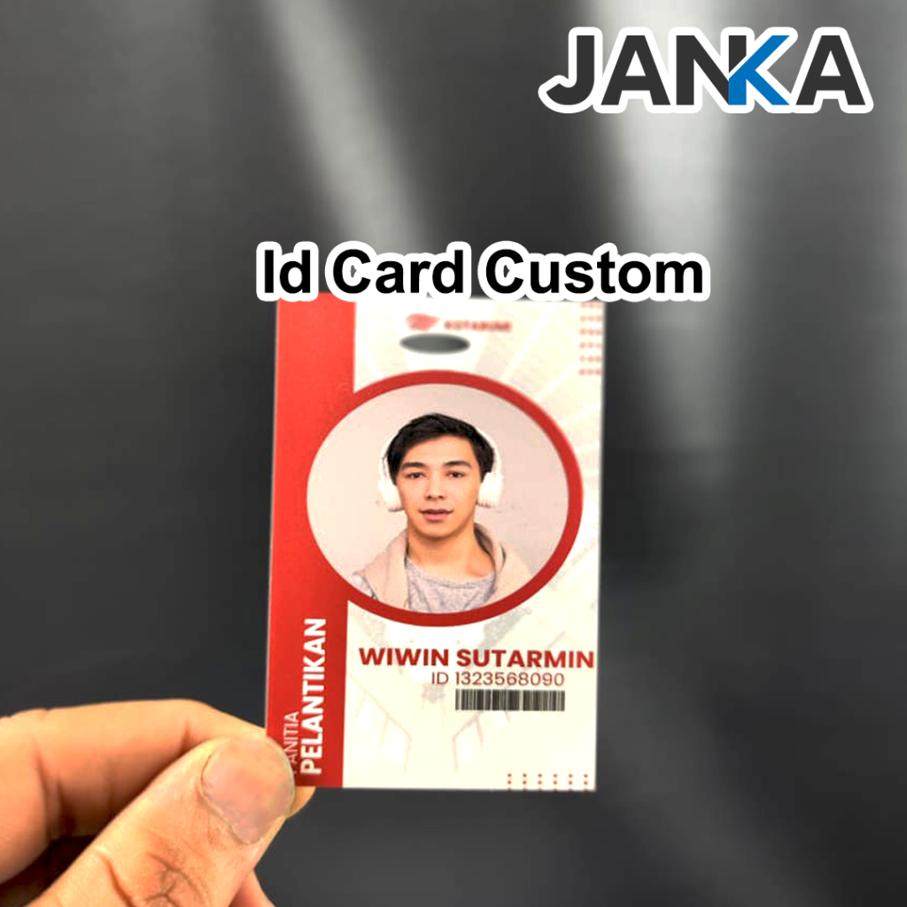 Jual JANKA Id Card Custom Cetak Id Card 1 Sisi UV Print Kartu Visitor ...
