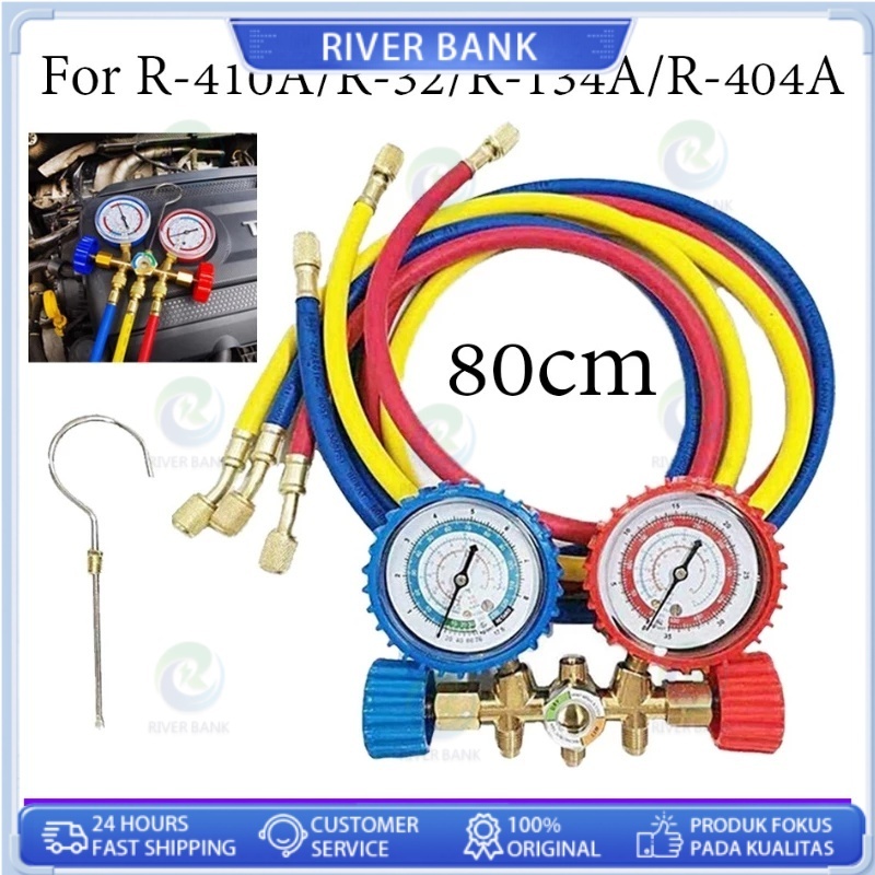 Jual Paket komplit isi AC mobil R134a double manifold Paket lengkap isi ...