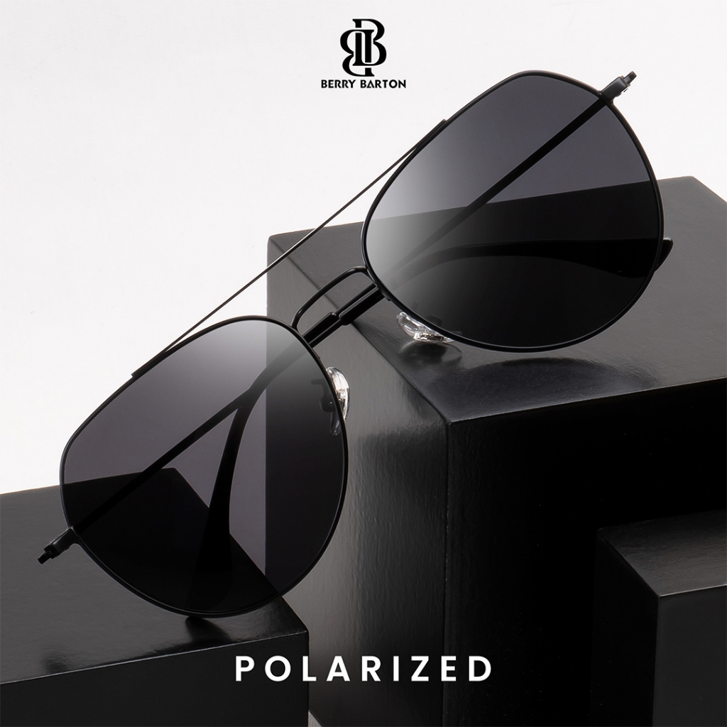 Jual Berrybarton Kacamata Hitam Aviator Metal Retro Polarized Fashion Pria Wanita 7009 | Shopee ...
