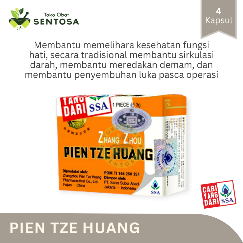 Jual Pien Tze Huang (Obat Pasca Operasi dan Secara tradisional membantu ...