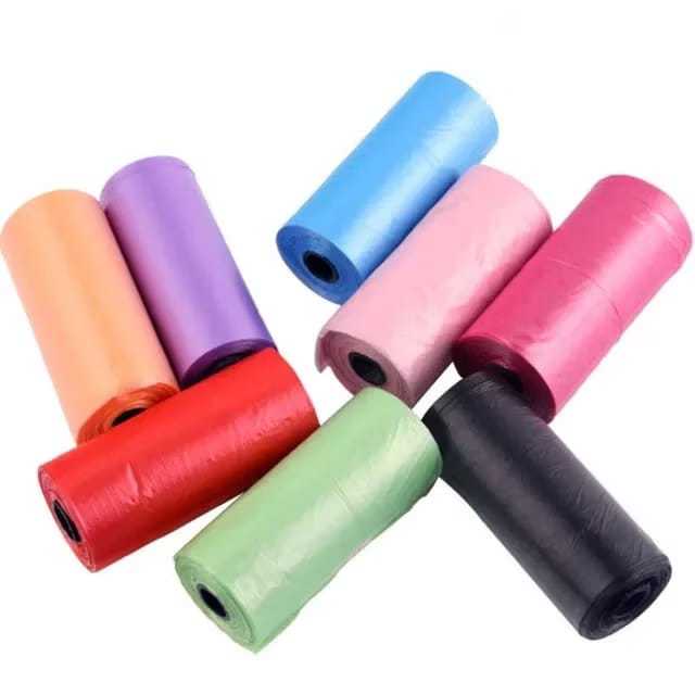 Jual dogcatpawshop-Poop Bag Isi 15 Polos Plastik Sampah Roll Kantong ...