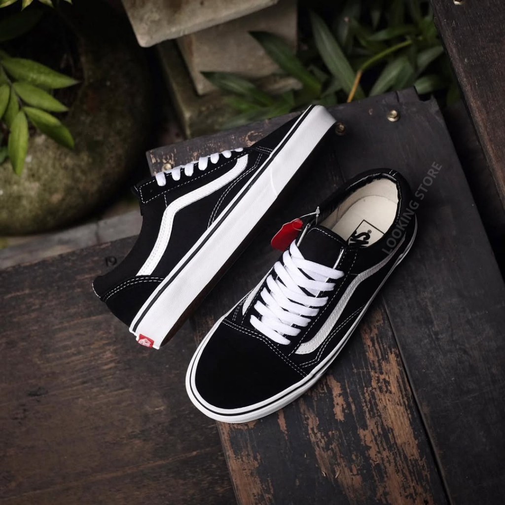 Jual Sepatu Old Skool Classic Black White Hitam Putih | Shopee Indonesia