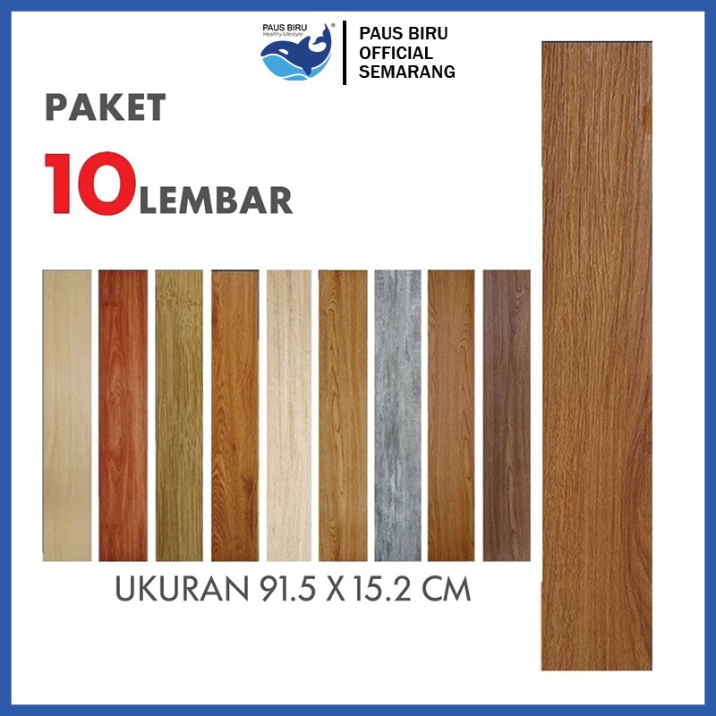 Jual Paus Biru - PAKET 10 PCS Vinyl Lantai Stiker PVC Wallpaper Dinding ...