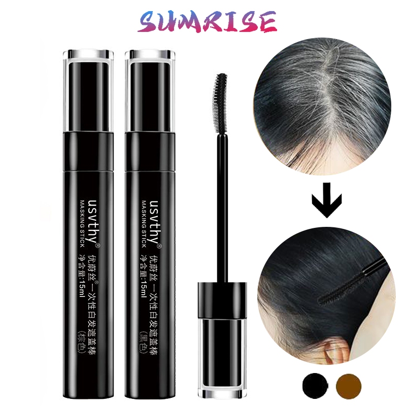 Jual Hair Dye Pen Pewarna Rambut Waterproof Hair Color Brush Menutupi ...