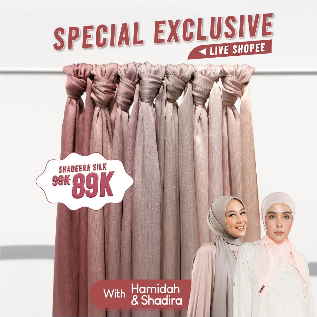 Jual [EXCLUSIVE LIVE HAMIDAH & SHADEERA] Lozy Hijab - Shadeera Silk ...