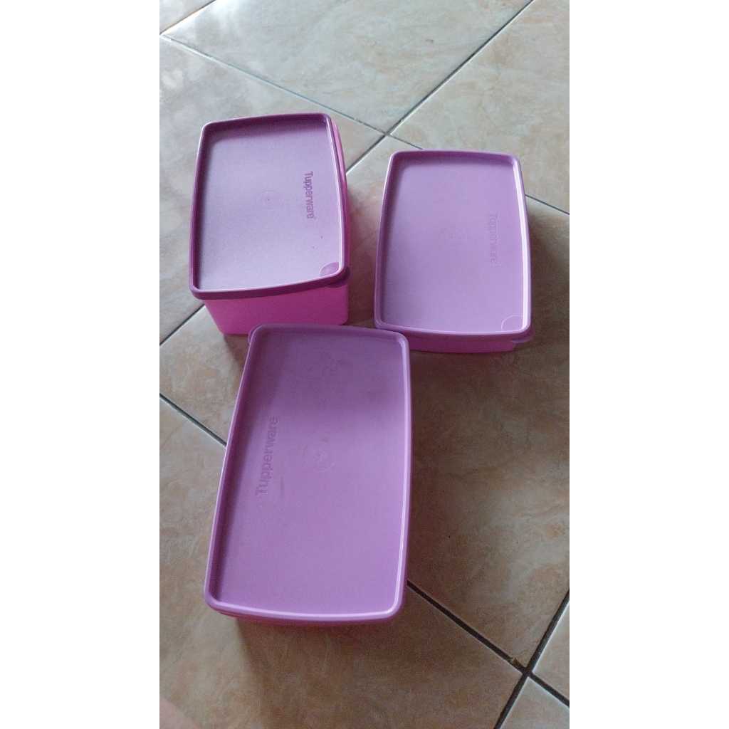 Jual Tupperware Frozen Rectangular Set 3pcs - Toples | Shopee Indonesia