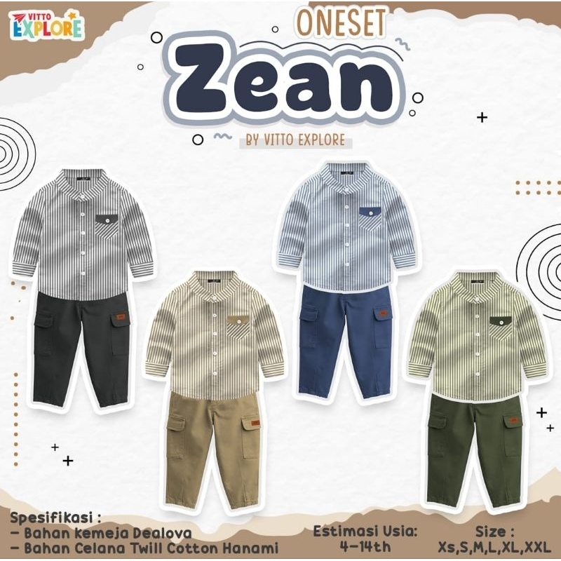 Jual ONESET ZEAN vitto explorer set koko kemko one set zean | Shopee ...